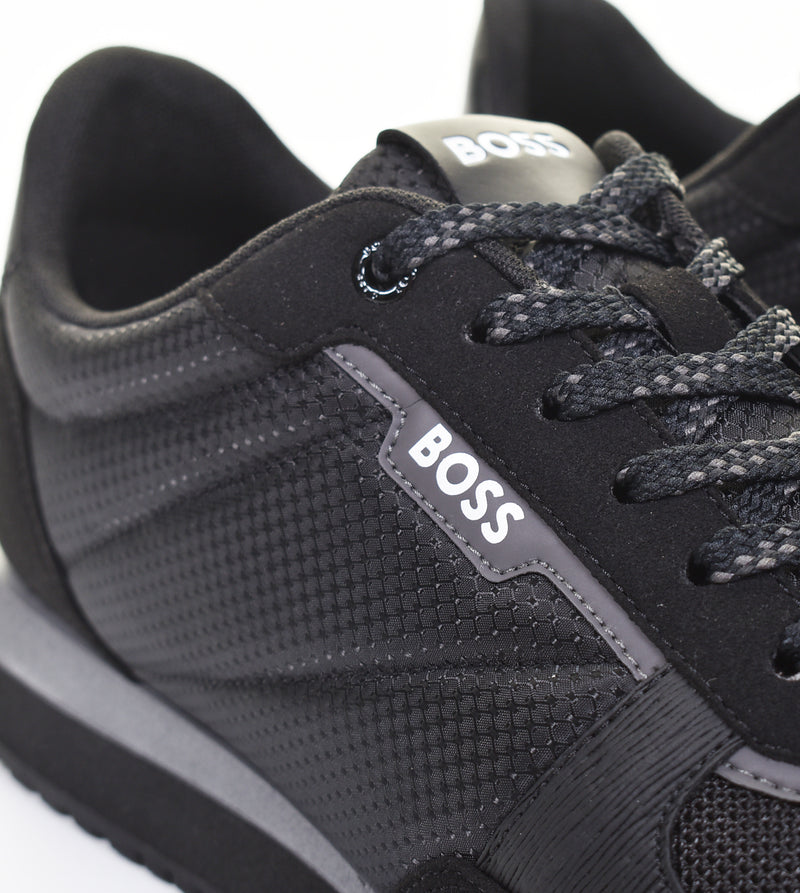 BOSS Kai Runn Trainers Black – Ragazzi Clothing