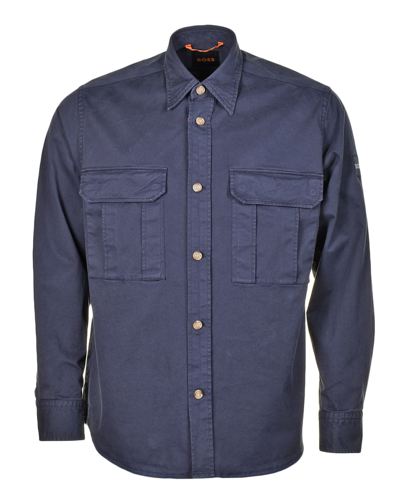 BOSS Lisel Overshirt Dark Blue – Ragazzi Clothing